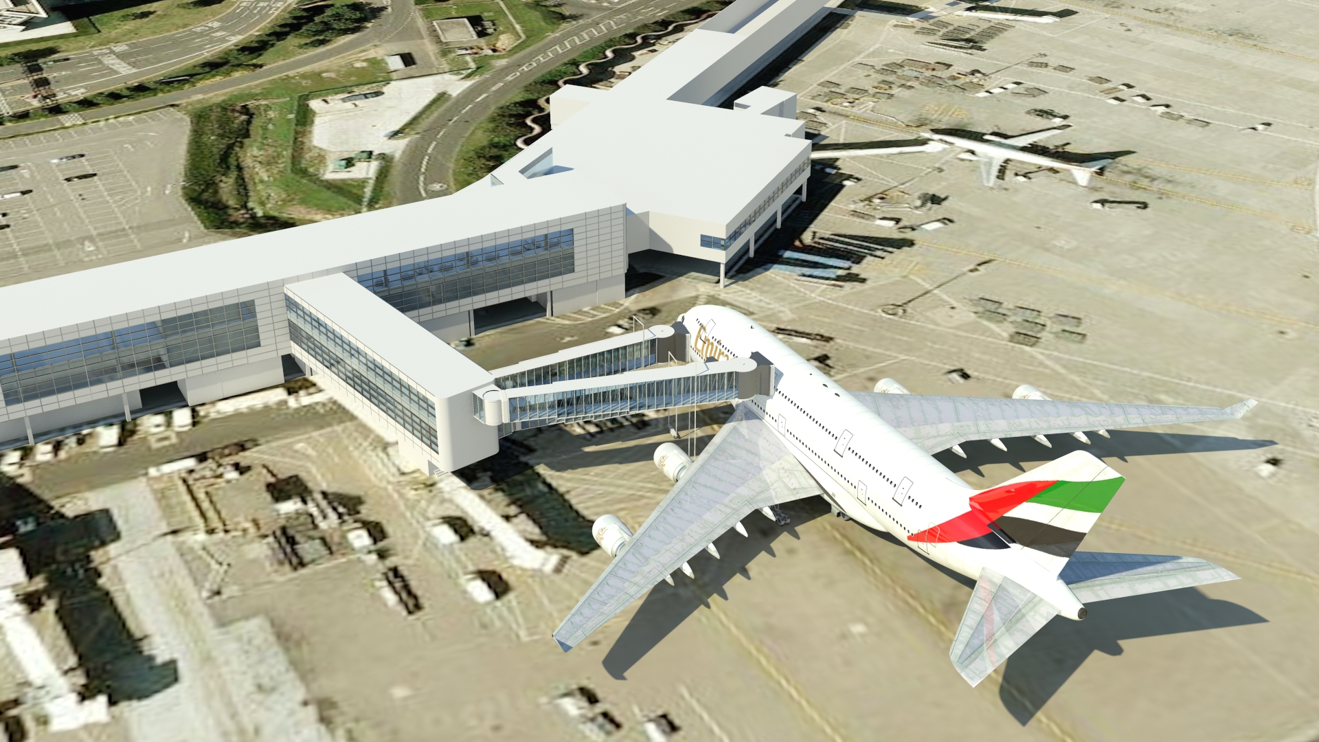 London Gatwick Airport | Concept Design A380 Gate – IADC Studio